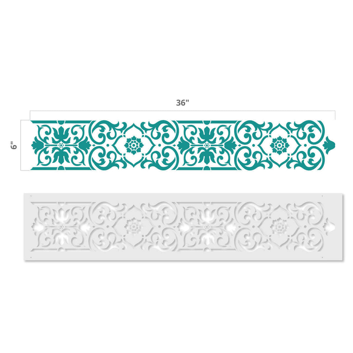 Scroll Wall Border Stencil | Designer Stencils