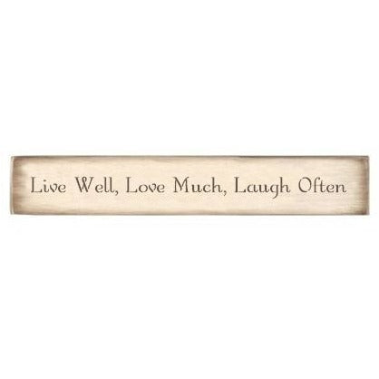Live Well, Love Much, Laugh Often Stencils
