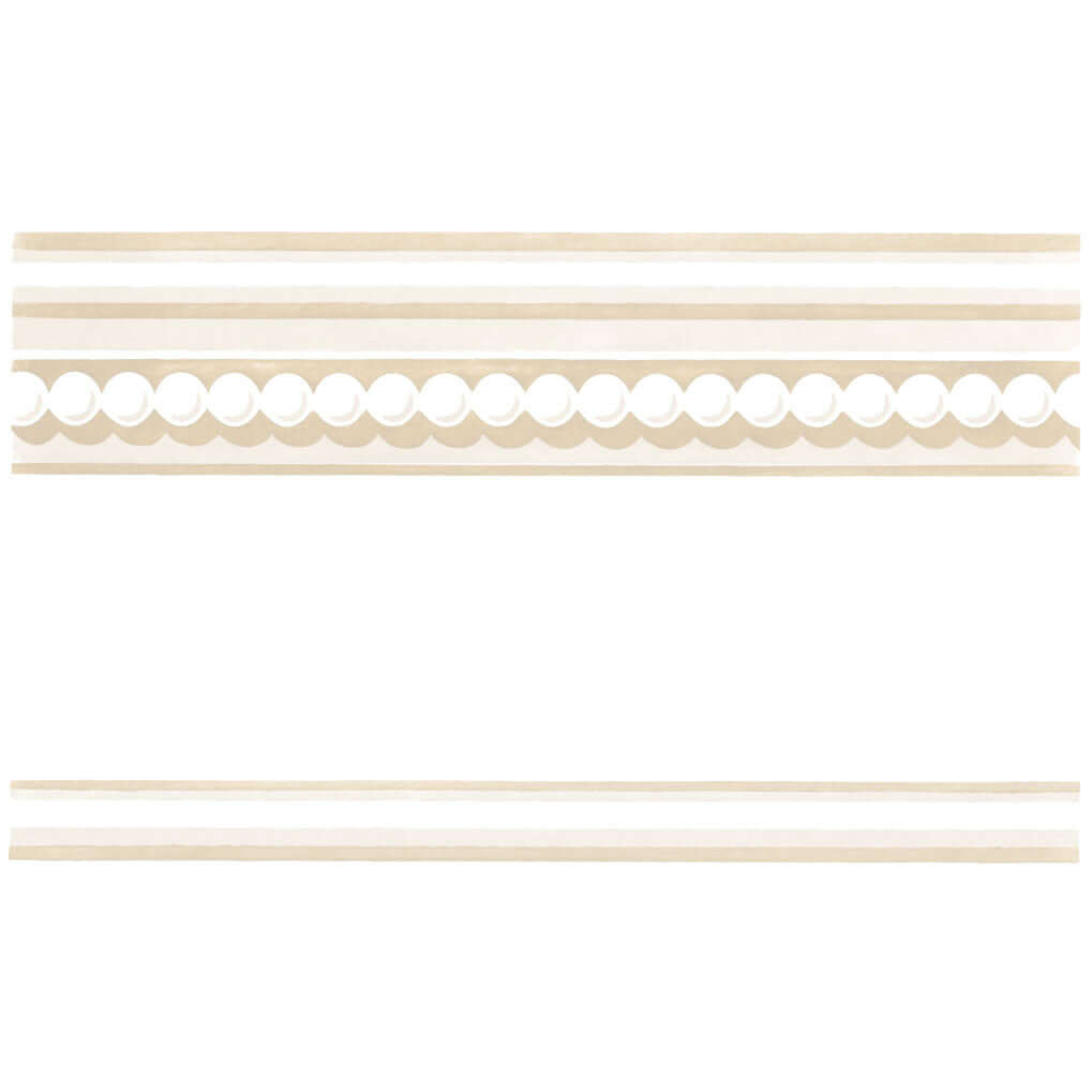 Beaded Molding Stencil for Walls