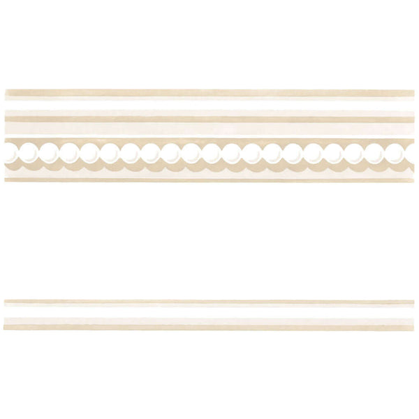 Beaded Molding Stencil for Walls