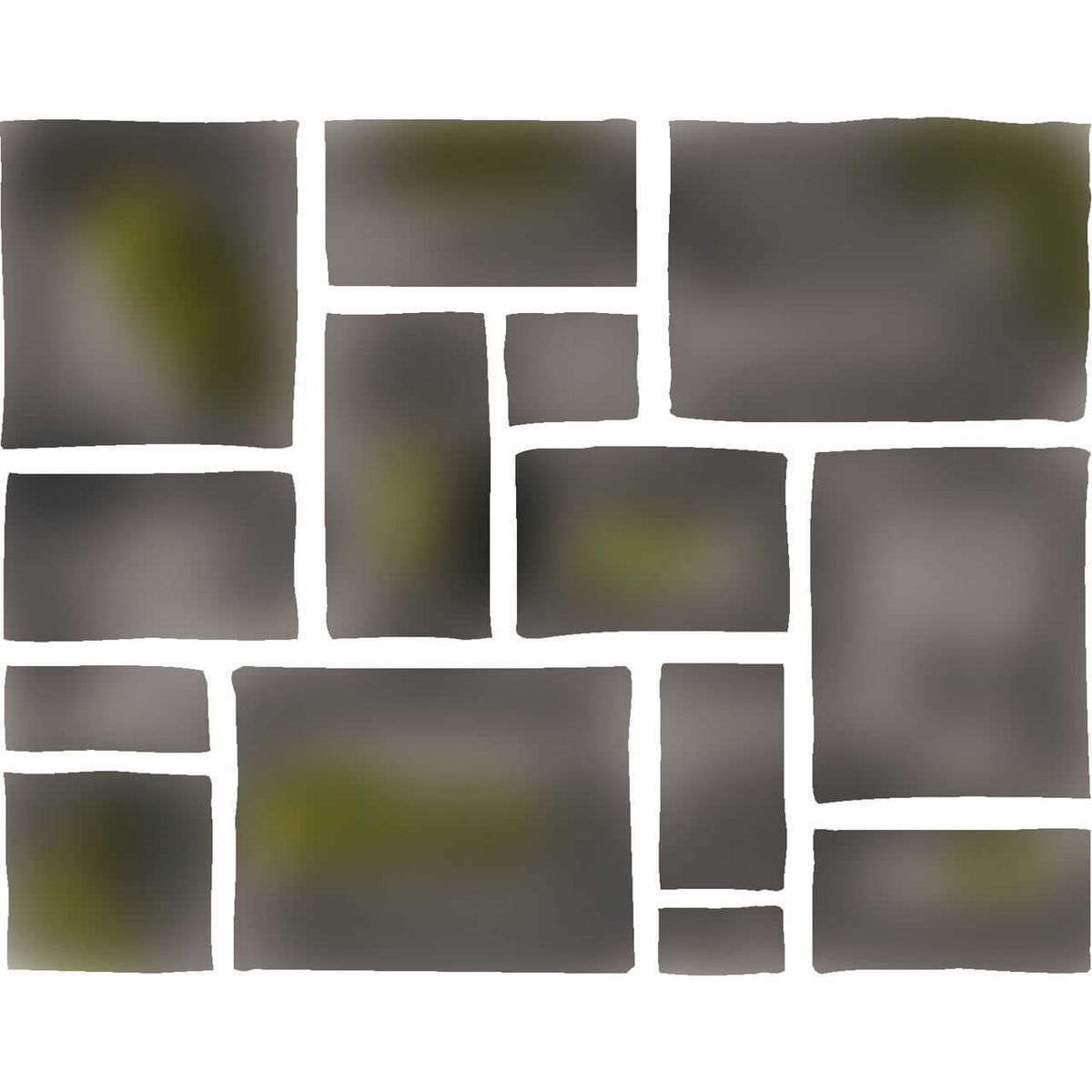 Flagstone Stencil for Floors and Patios