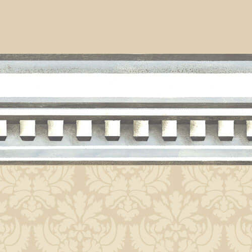 Dental Molding Stencil for Walls