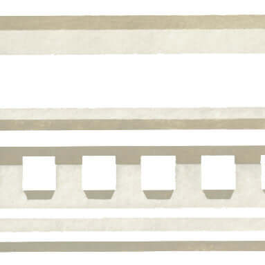 Dental Molding Stencil for Walls