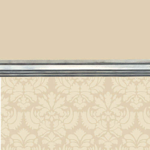 Simple Molding Stencil for Walls