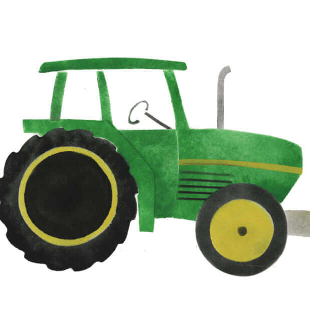 Farm Tractor Wall and Craft Stencil by Designer Stencils
