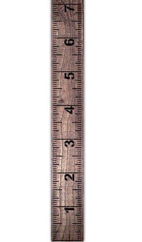 10 Inch Wide Ruler Growth Chart Stencil for Walls