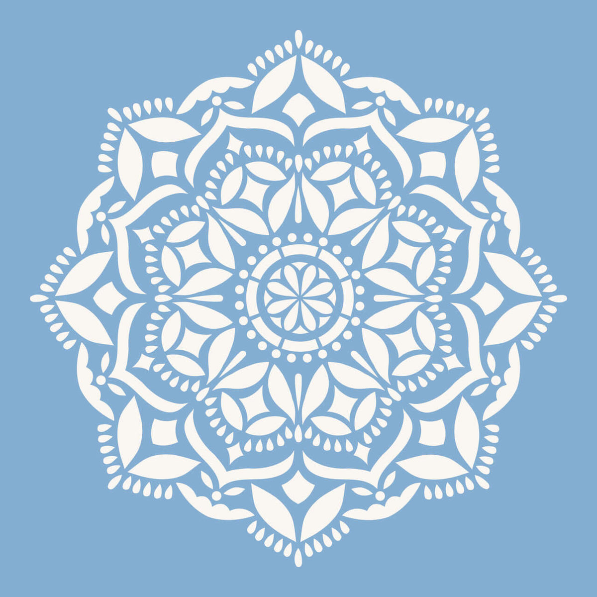 Detailed Karma Mandala | Stencil for Walls and Ceilings