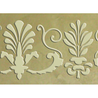 Italian Scroll Stencil for Walls