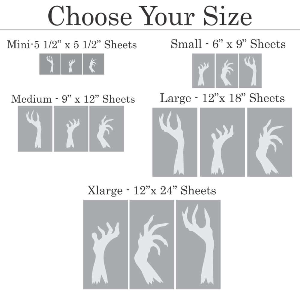 Halloween Zombie Hand Window Stencil | DIY Halloween Storefront