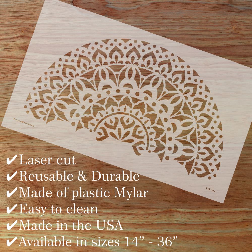 Karma Mandala Stencil Sets | Wall and Stencil Ceilings