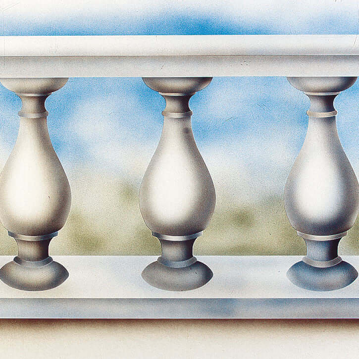 Baluster Row Stencil | The Mad Stencilist