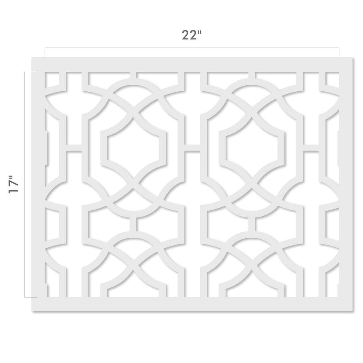 Repeating Lattice Pattern Stencil for Walls and Floors