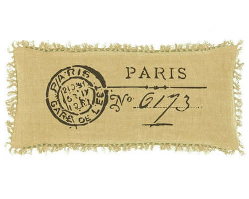 Vintage Parisian Postage Stamp Stencil for Walls and Crafts