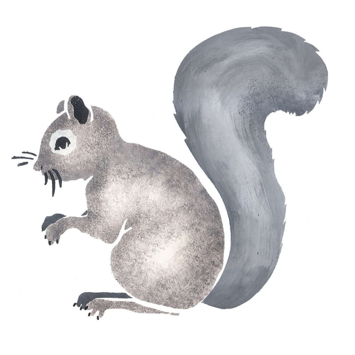 Squirrel Wall Stencil | DeeSigns