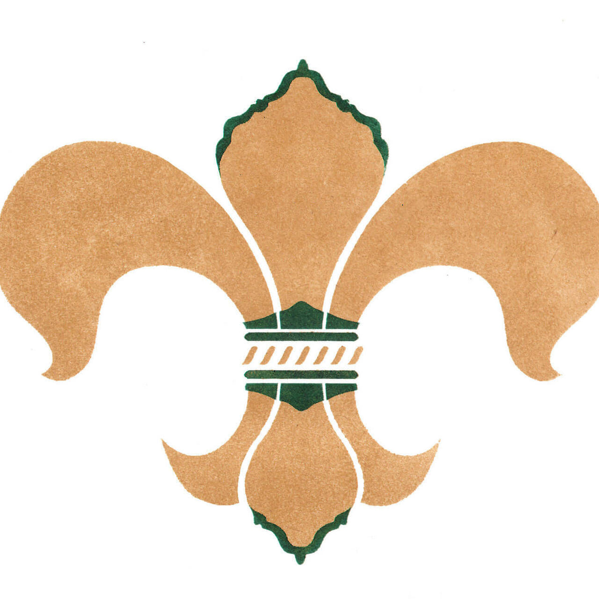 Fancy Fleur de Lis Wall Stencil | DeeSigns