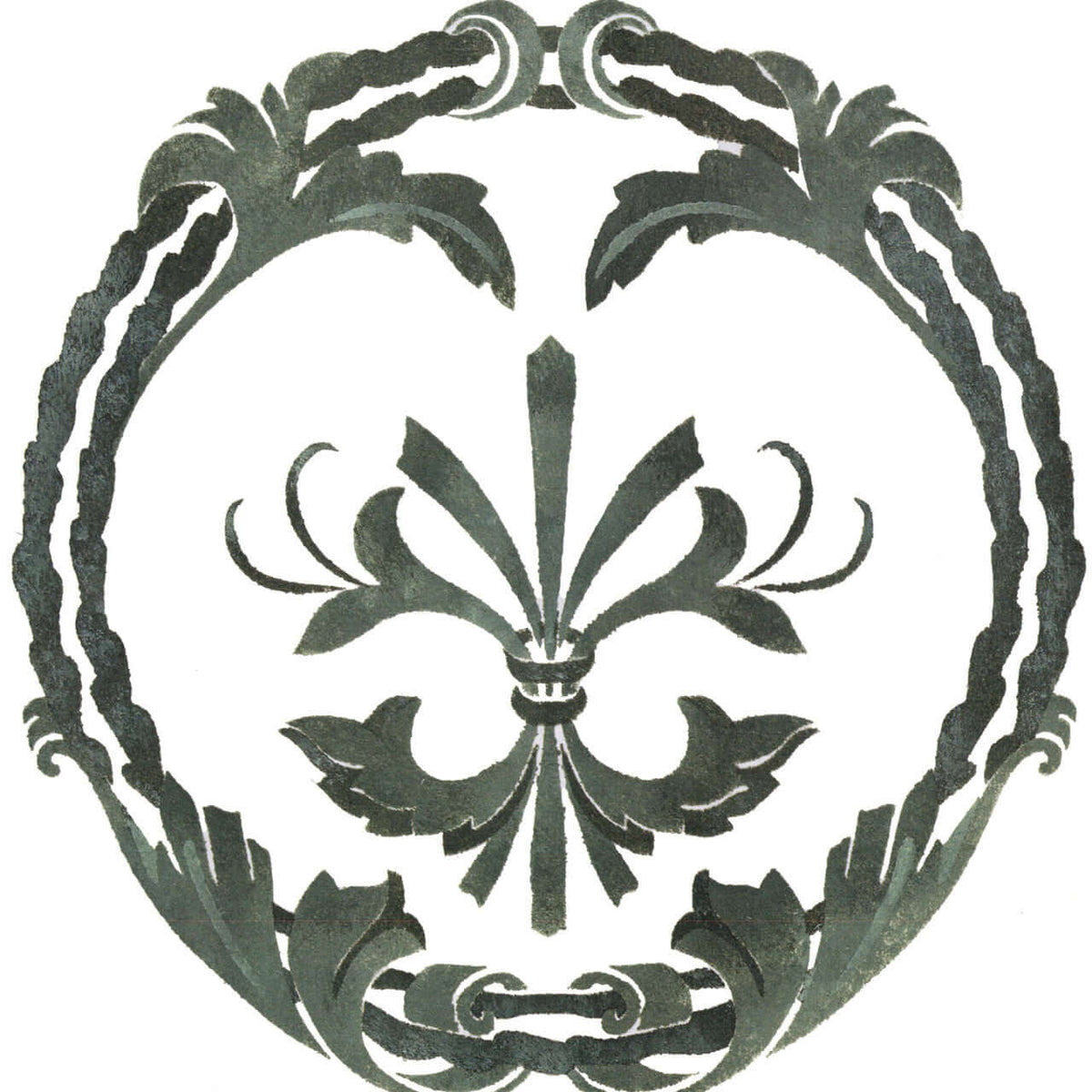 Cartouche Wall Stencil | DeeSigns