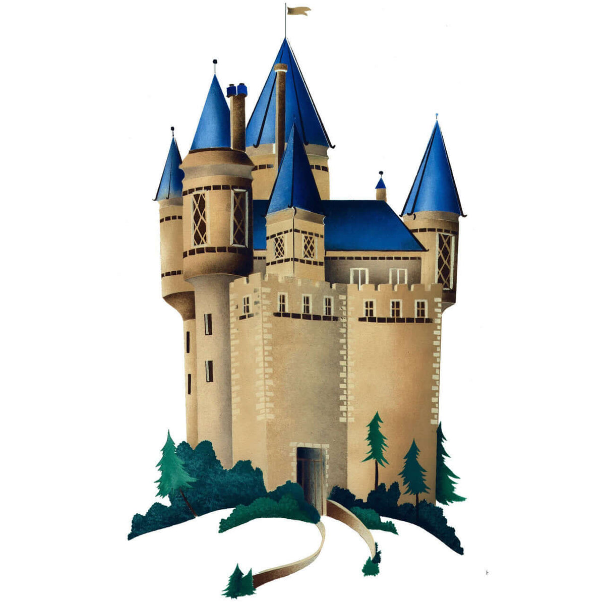 Castle Stencils for Painting Walls and Decor