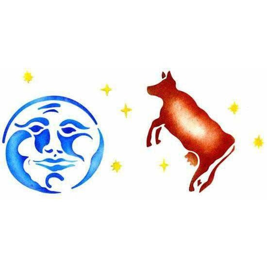 Cow Over Moon Stencils