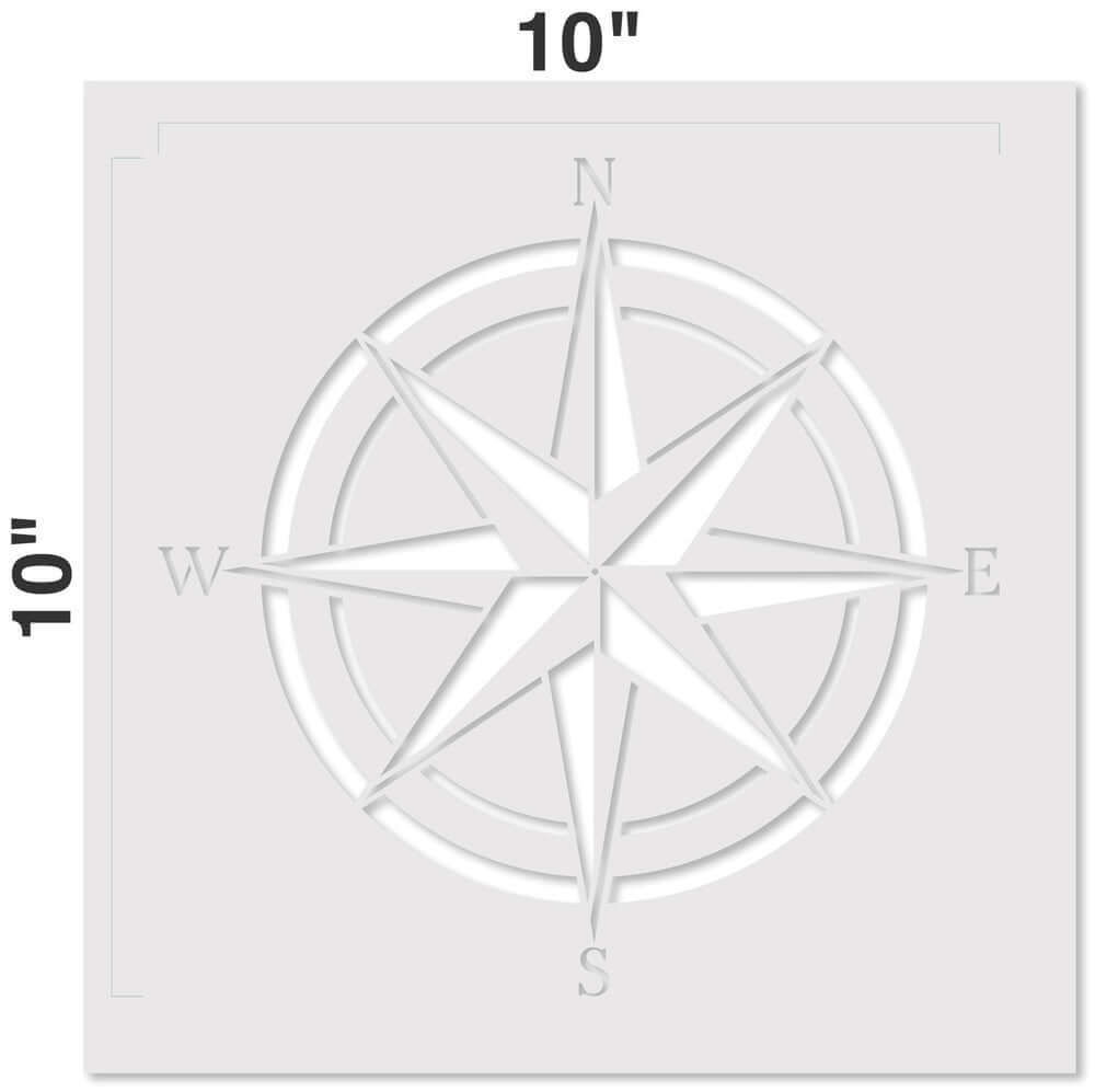Compass Rose Stencil | Designer Stencils