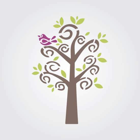 Fanciful Tree Stencils