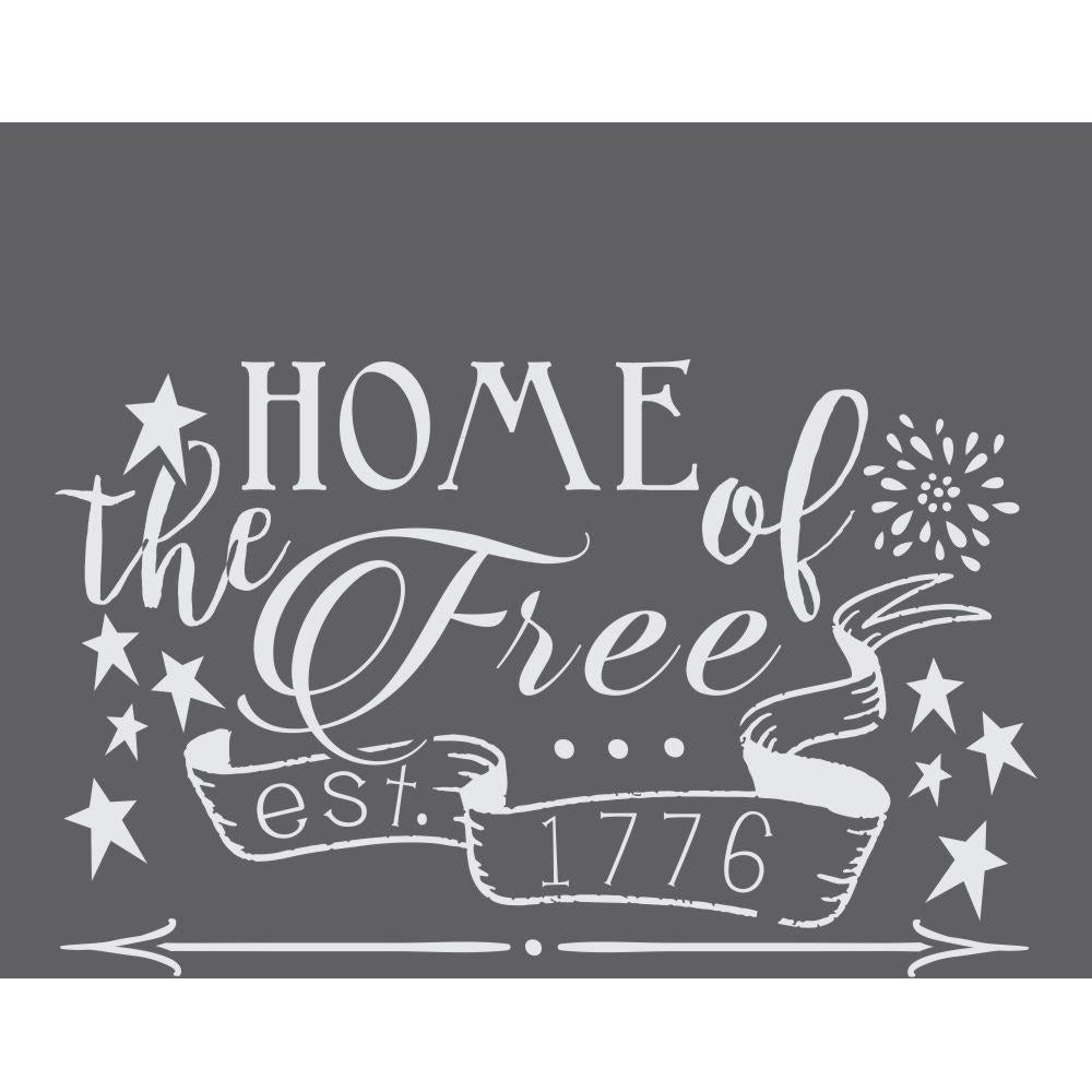 Home of the Free Craft Stencil