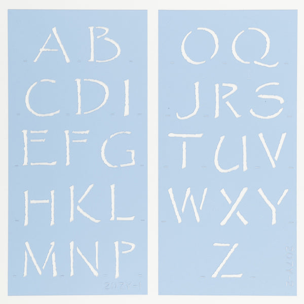 Papyrus Letter & Number Stencil Set