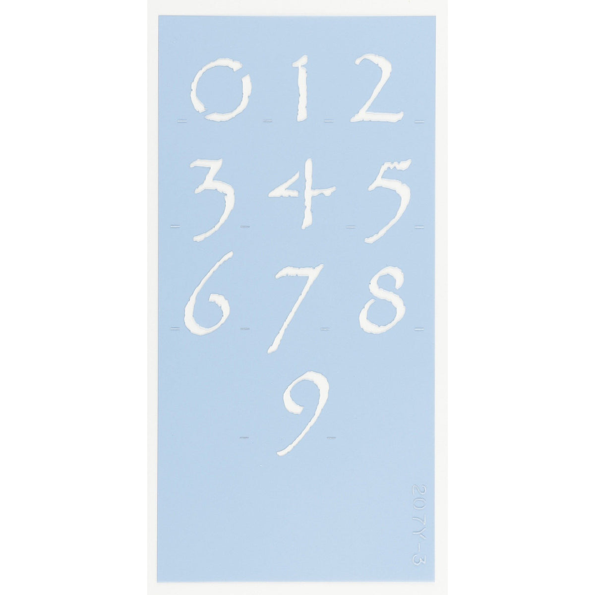Papyrus Letter & Number Stencil Set