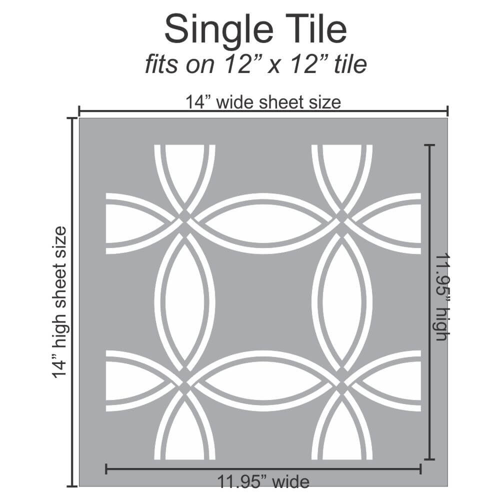 Infinity Circle Stencil for Walls