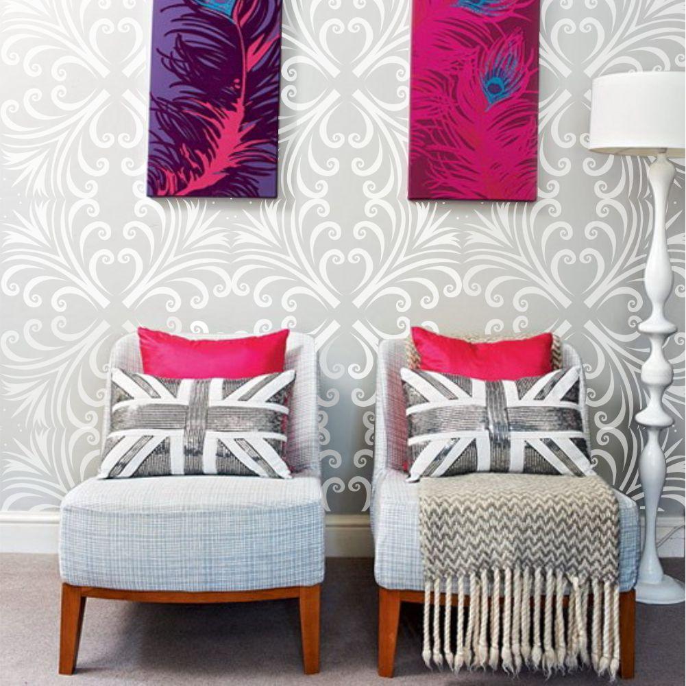 Florentine Scroll Allover Painting Stencils