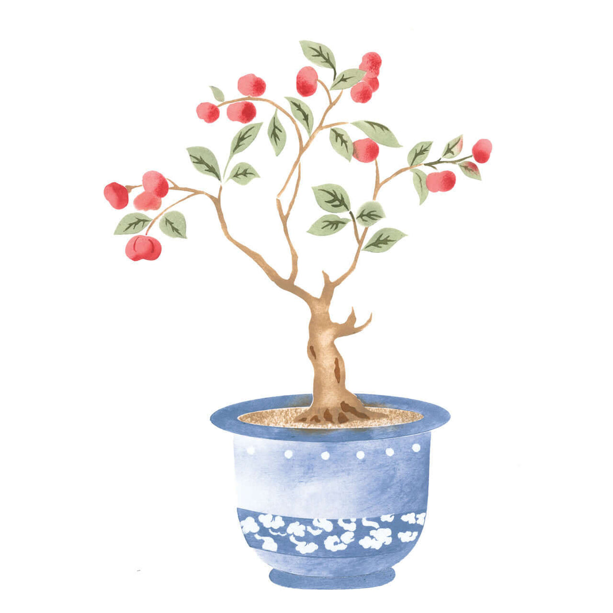 Winterthur Parlor Apple Tree Stencil