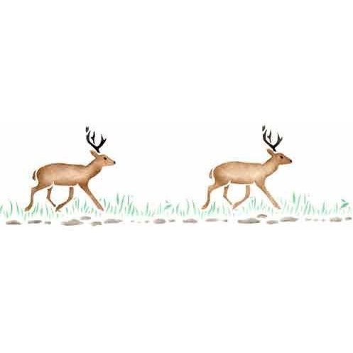 Deer Border and Long Format Stencils